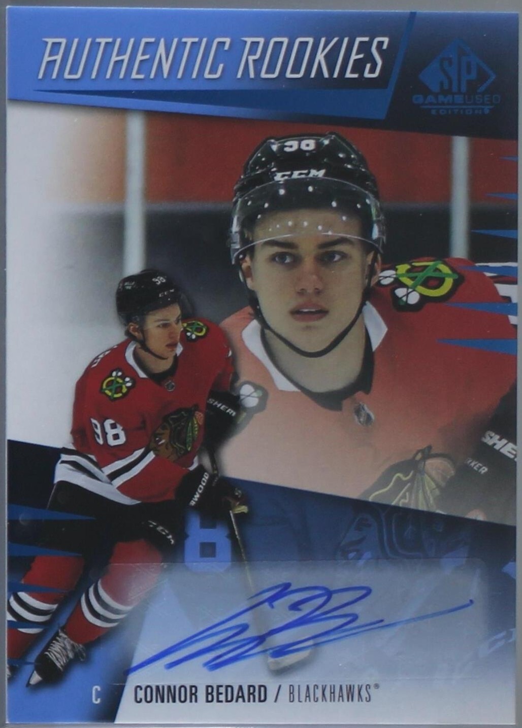 2023-24 Upper Deck SP Game Used - Authentic Rookies Connor Bedard #230 ...