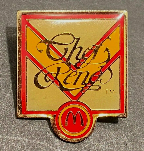 Vtg 1980s McDonald's Chef Rene Arend Commemorative Enamel Crew Pin ...