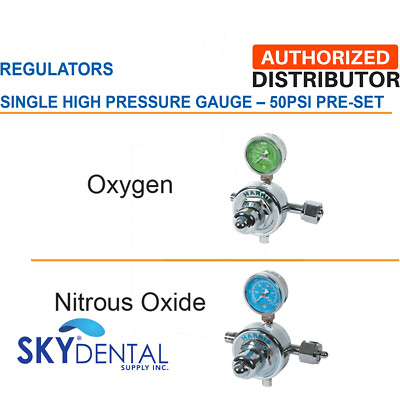 Belmed Regulator Single High Pressure O2/N2O Gauge 4900-0000-0001 4900 ...