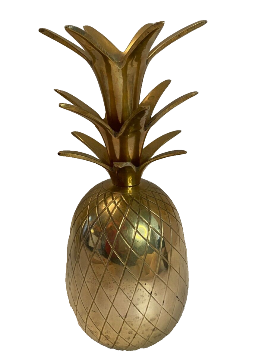 Brass Pineapple Candle Holder Vintage Solid Brass Pineapple Trinket