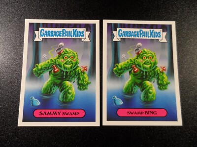 DC Vertigo Wes Crave Swamp Thing Spoof 2 Card Set Garbage Pail Kids | eBay