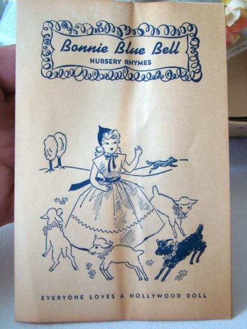 Minty 1947 BONNIE BLUE BELL Nursery Rhymes HOLLYWOOD DOLL, Box ...