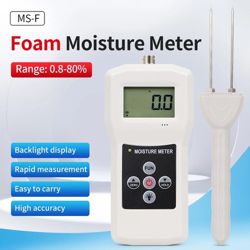 Handheld MS-F Pin Type Foam Moisture Meter Sensitive Probe Measuring ...