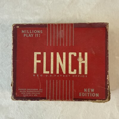 1930's Vintage Flinch Card Game Original box and instructions | eBay