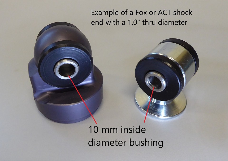 Fox Shock to Ski-Doo Eyelet Adaptors, 10mm, 8mm | eBay