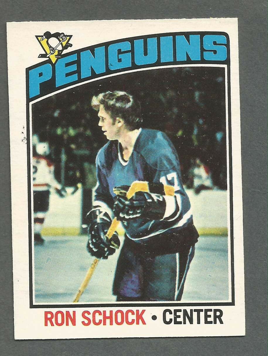 1976-77 OPC O-Pee-Chee Hockey Ron Schock #248 Pittsburgh Penguins NM/MT ...