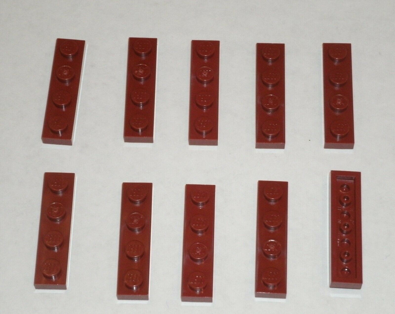 LEGO NEW 1x4 Dark Red Plate (10x) 4539061 4164219 Brick 3710 | eBay