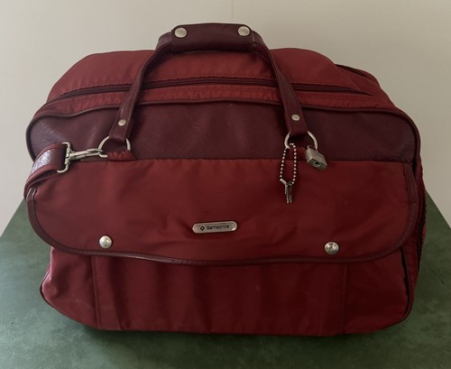 Vintage Samsonite Travel Bag Burgundy | eBay