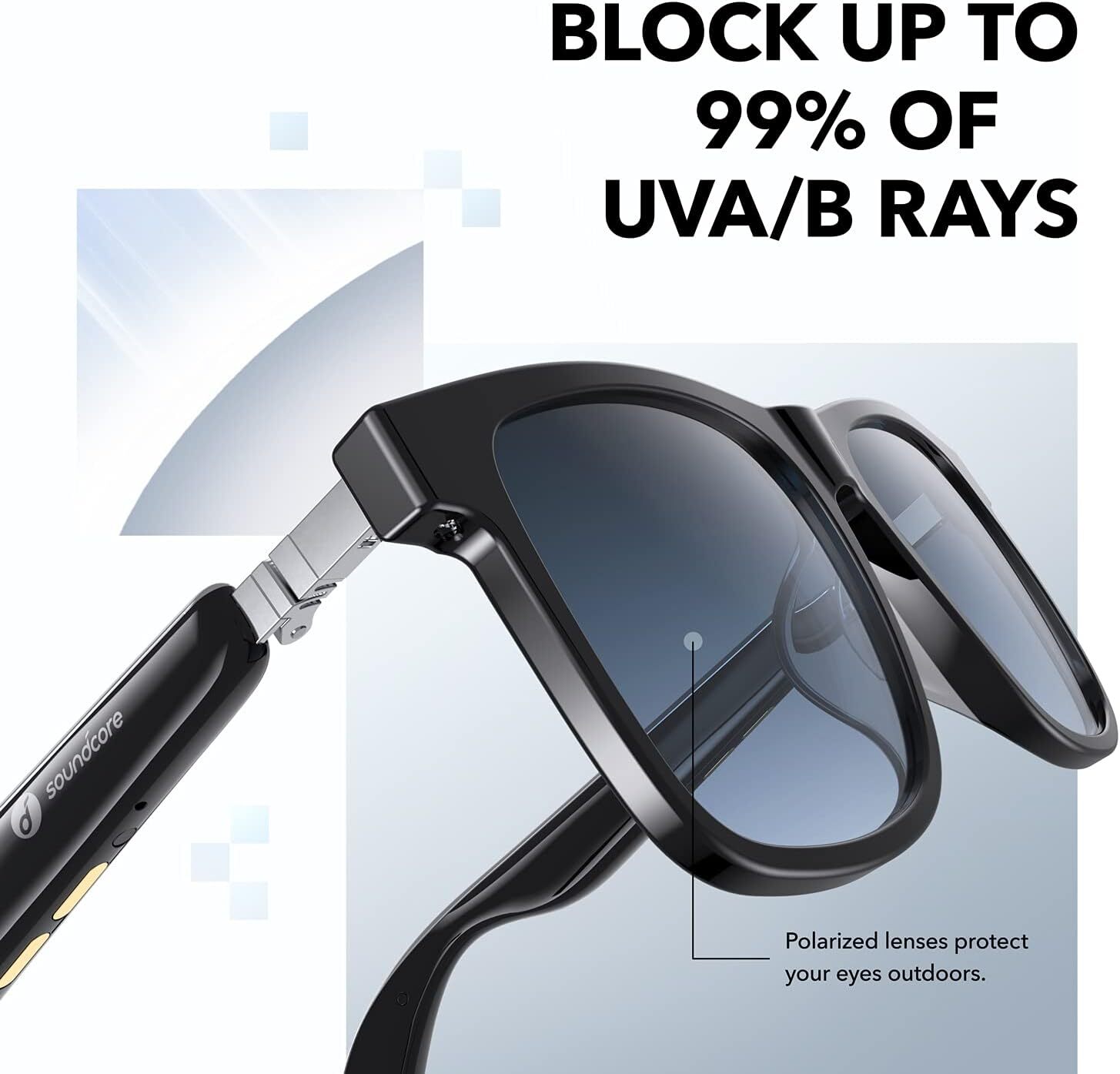 Soundcore Frames Wander Bluetooth Audio Smart Glasses Open Ear Earbuds 4 Speaker | eBay