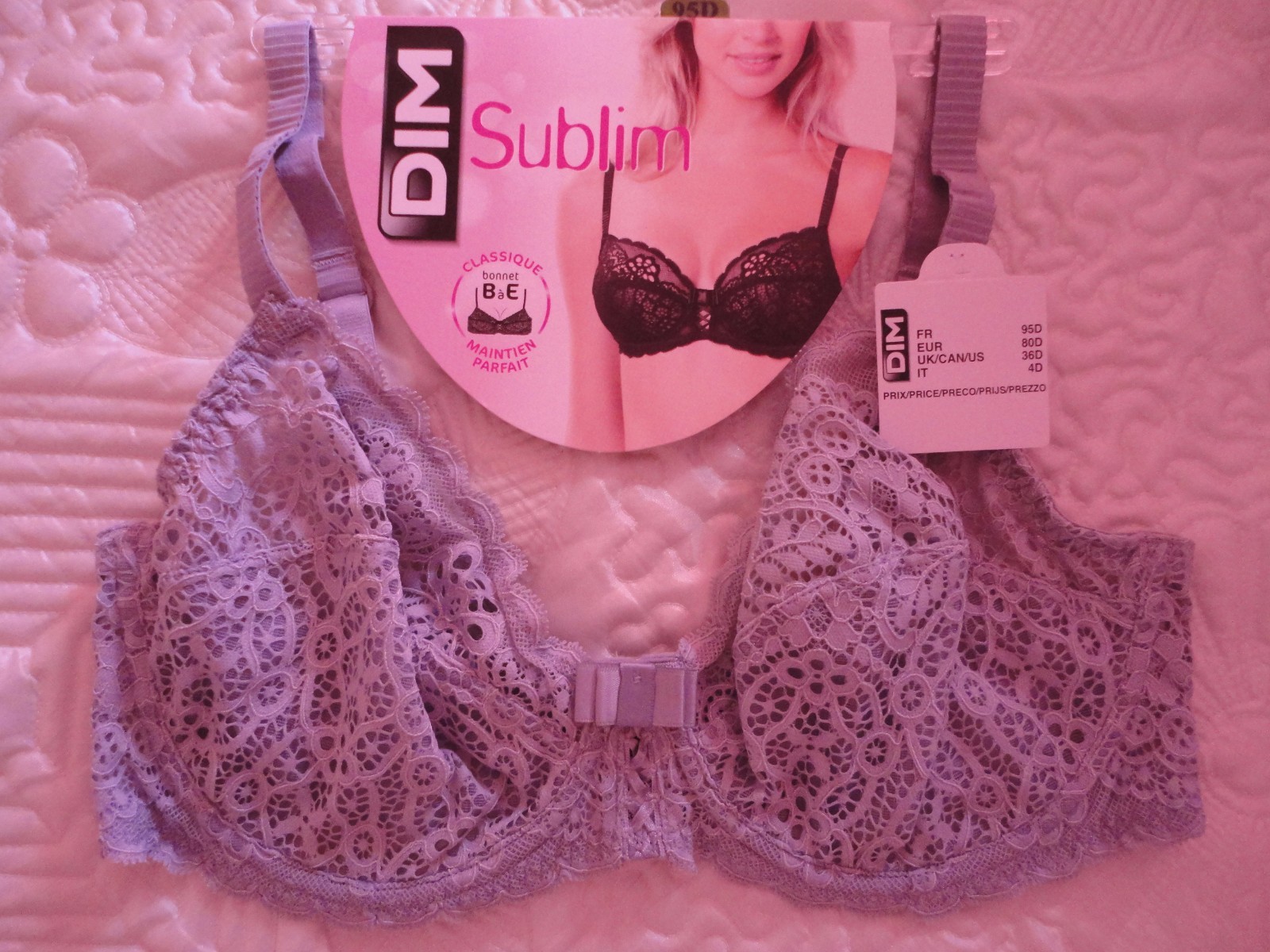 SOUTIEN GORGE DIM **NEUF** SUBLIM GRIS PLUME TAILLE 95 D | eBay