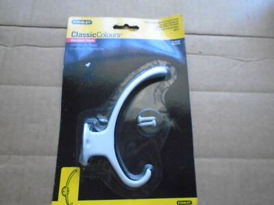 STANLEY HARDWARE WHITE GARMENT HOOK 75-8448 | eBay