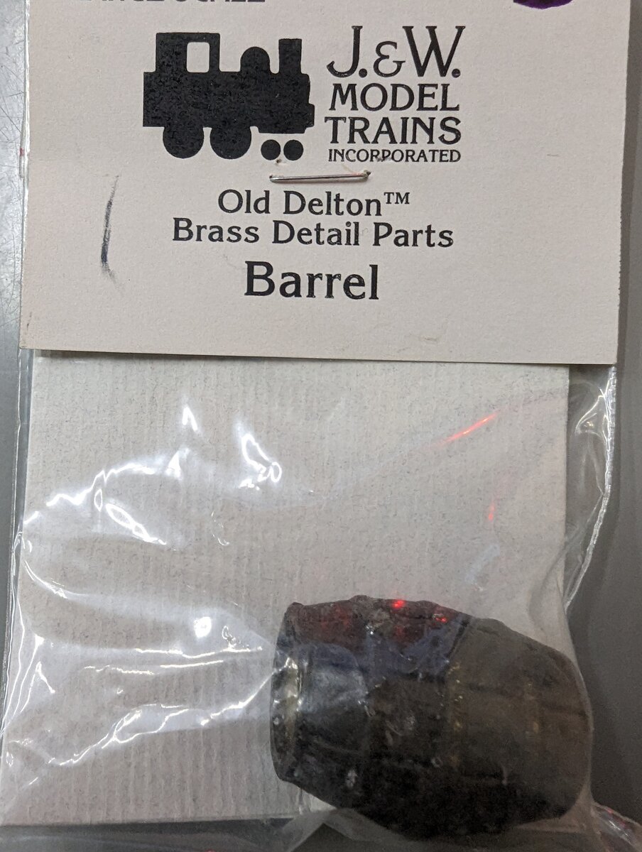 J&W Model Trains 99-1 G Scale Old Delton Brass Detail Parts Barrel | eBay