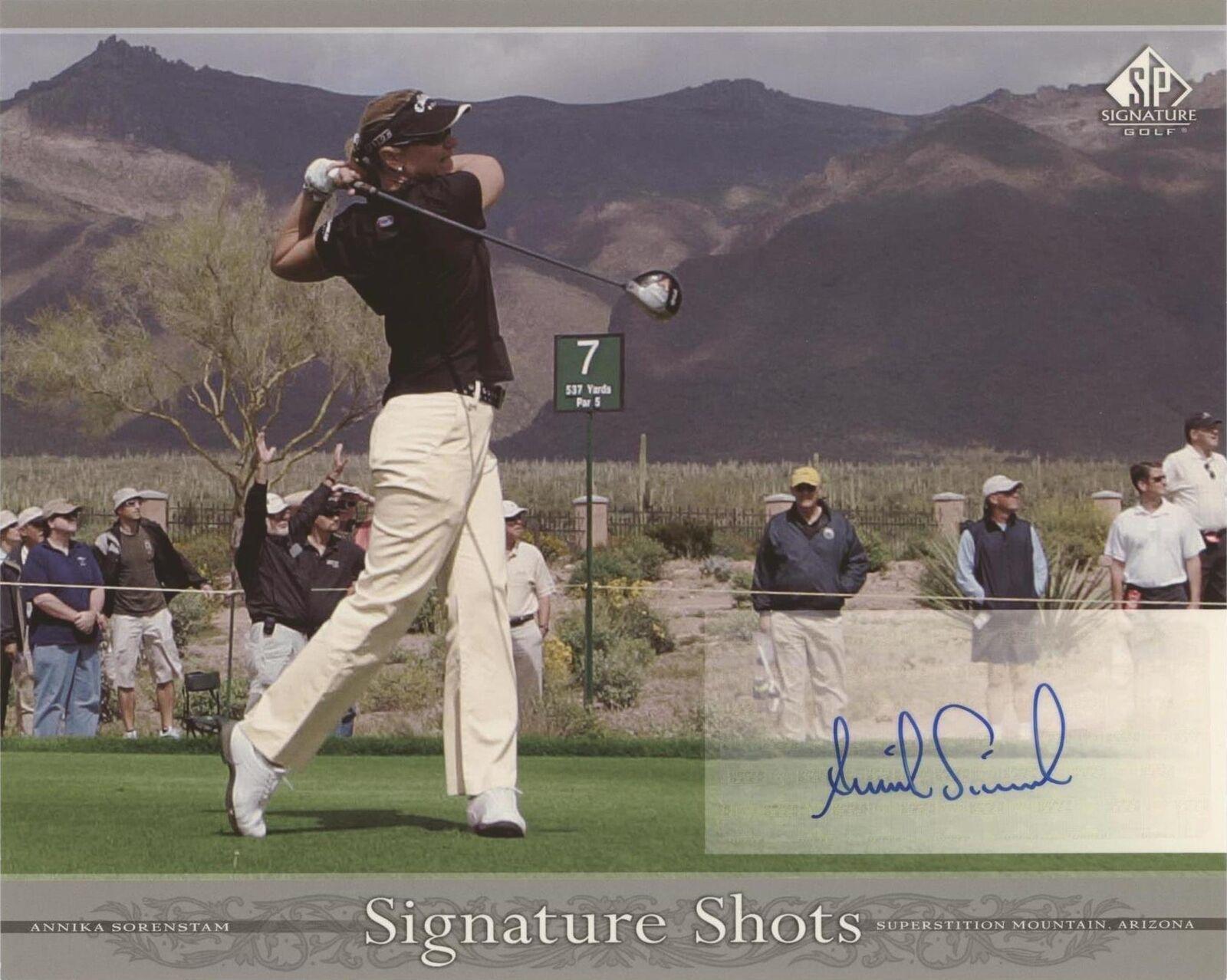 2005 SP Signature - Signature Shots Annika Sorenstam #SH-A2 (AU) for ...