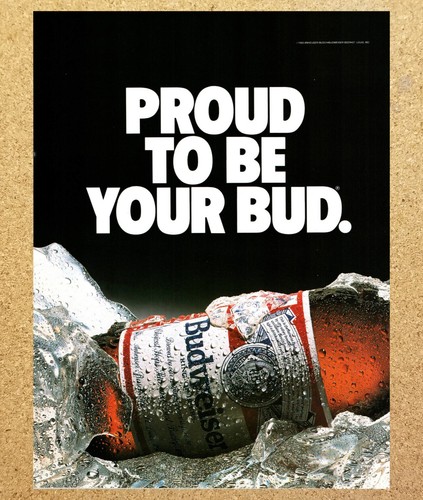 Budweiser Bear Proud to be Your Bud Alcohol - Magazine Print Ads Poster 1993 | eBay