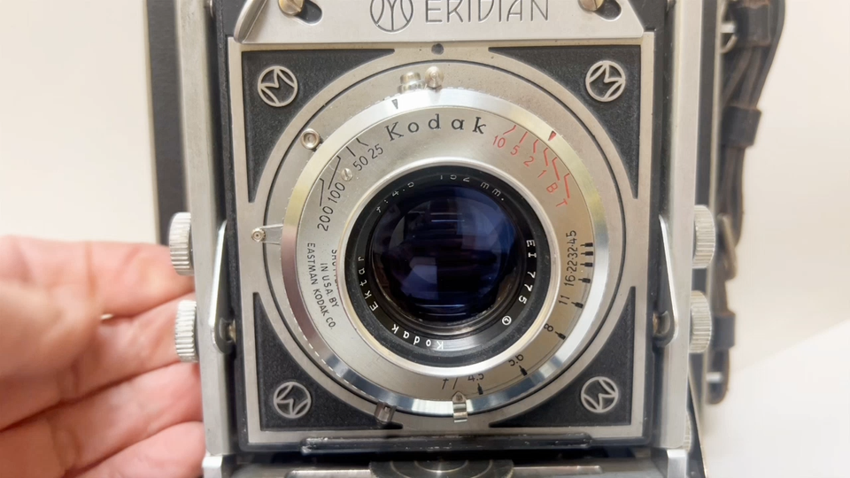F97826~ Unusual Meridian B 4X5 Camera, Ektar Lens, Graflok Back & MORE ...