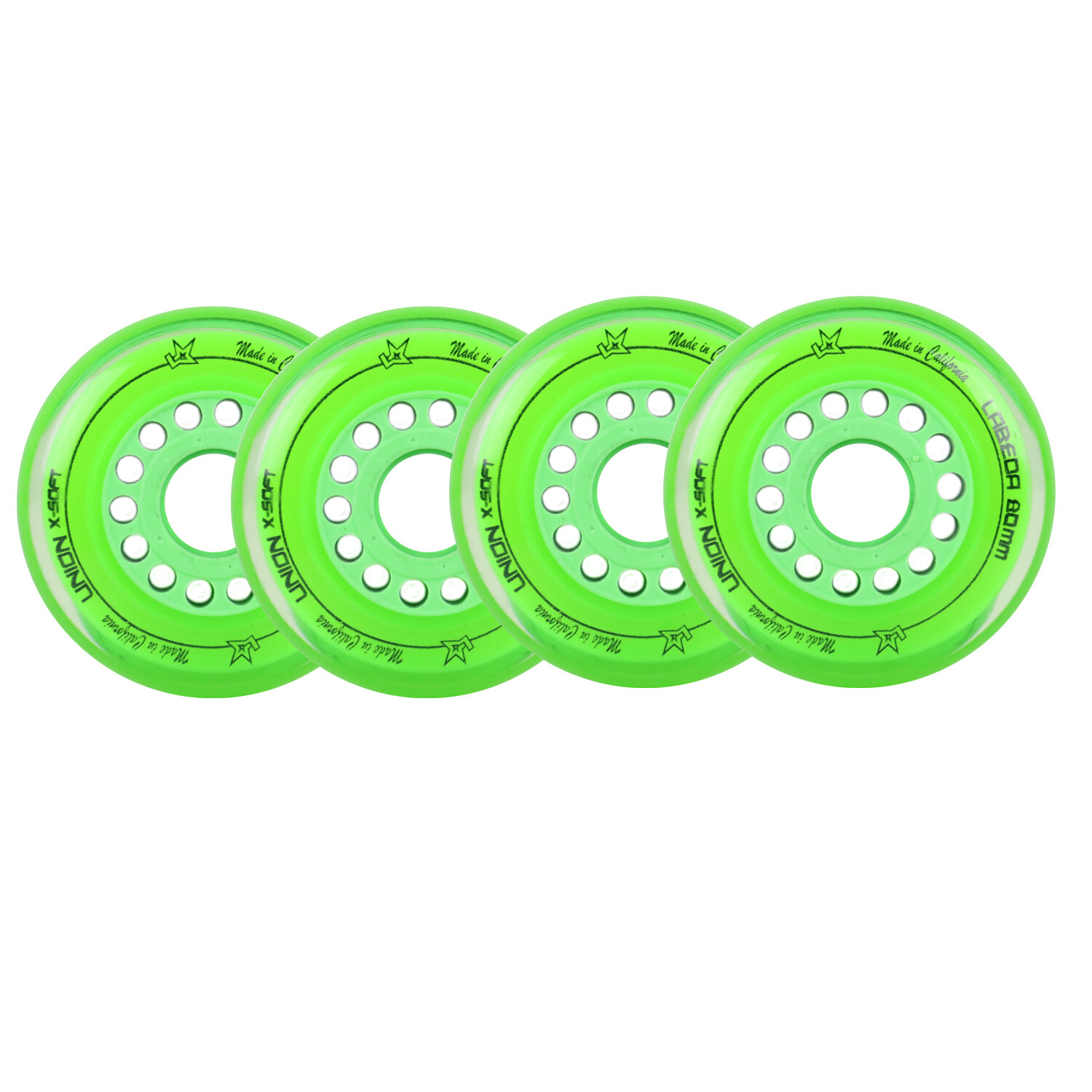 Labeda Inline Roller Hockey Skate Wheels Union Green 80mm Set of 4 | eBay