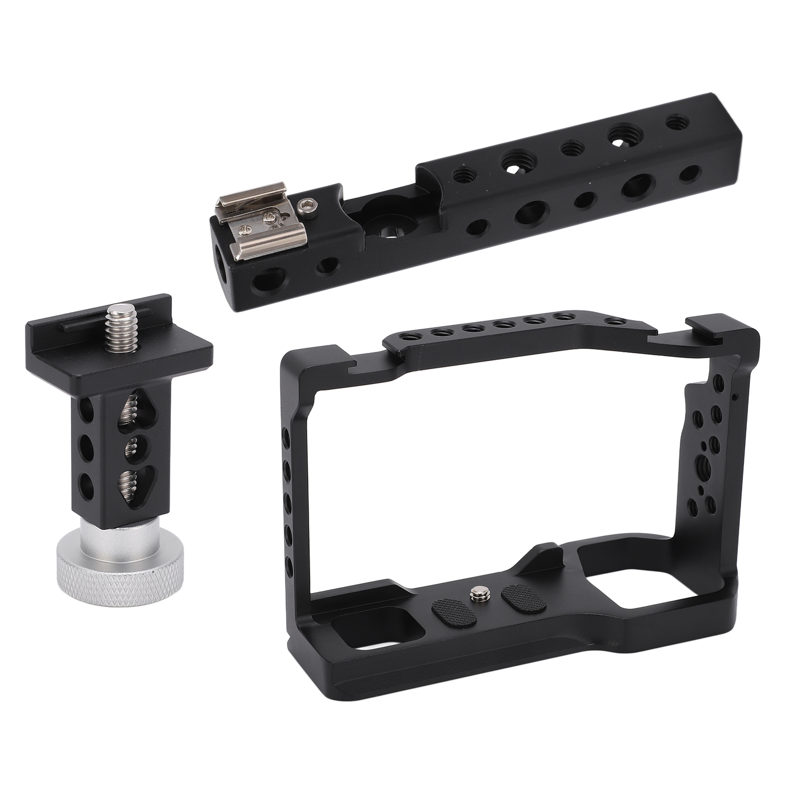 Metal DSLR Camera Cage With Top Handle Grip For A7C Camera HB0 | eBay