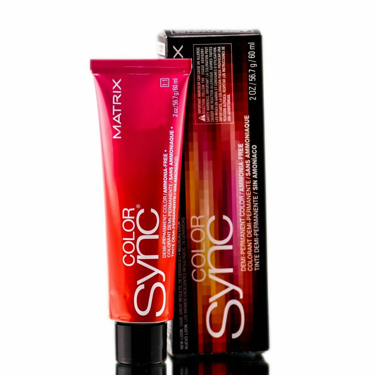 MATRIX COLOR Sync Demi-Permanent Color Ammonia Free 2oz 6GG light BROWN ...