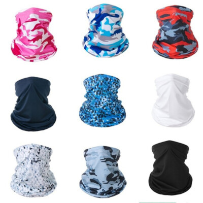 Cache-Cou Rafraîchissant Écharpe Faciale Cagoule Uv Bandeau Bandana ...