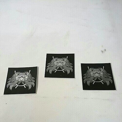 Japanese family crest DEMON sticker set of 3 | eBay