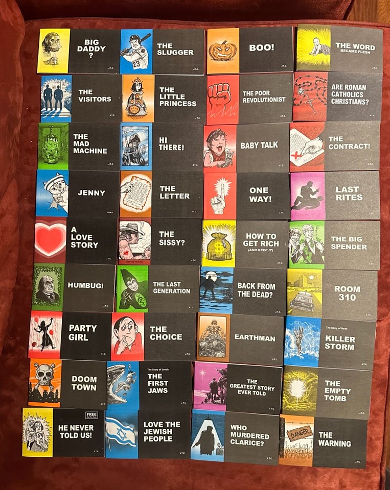 *Huge* lot of Jack Chick tracts/mini comics - 130 all different titles ...