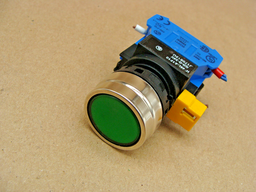 IDEC HW4L-A1FA0QD-G-24V GREEN PUSH BUTTON W/2GX11 SOCKET & HW-DA1F ...