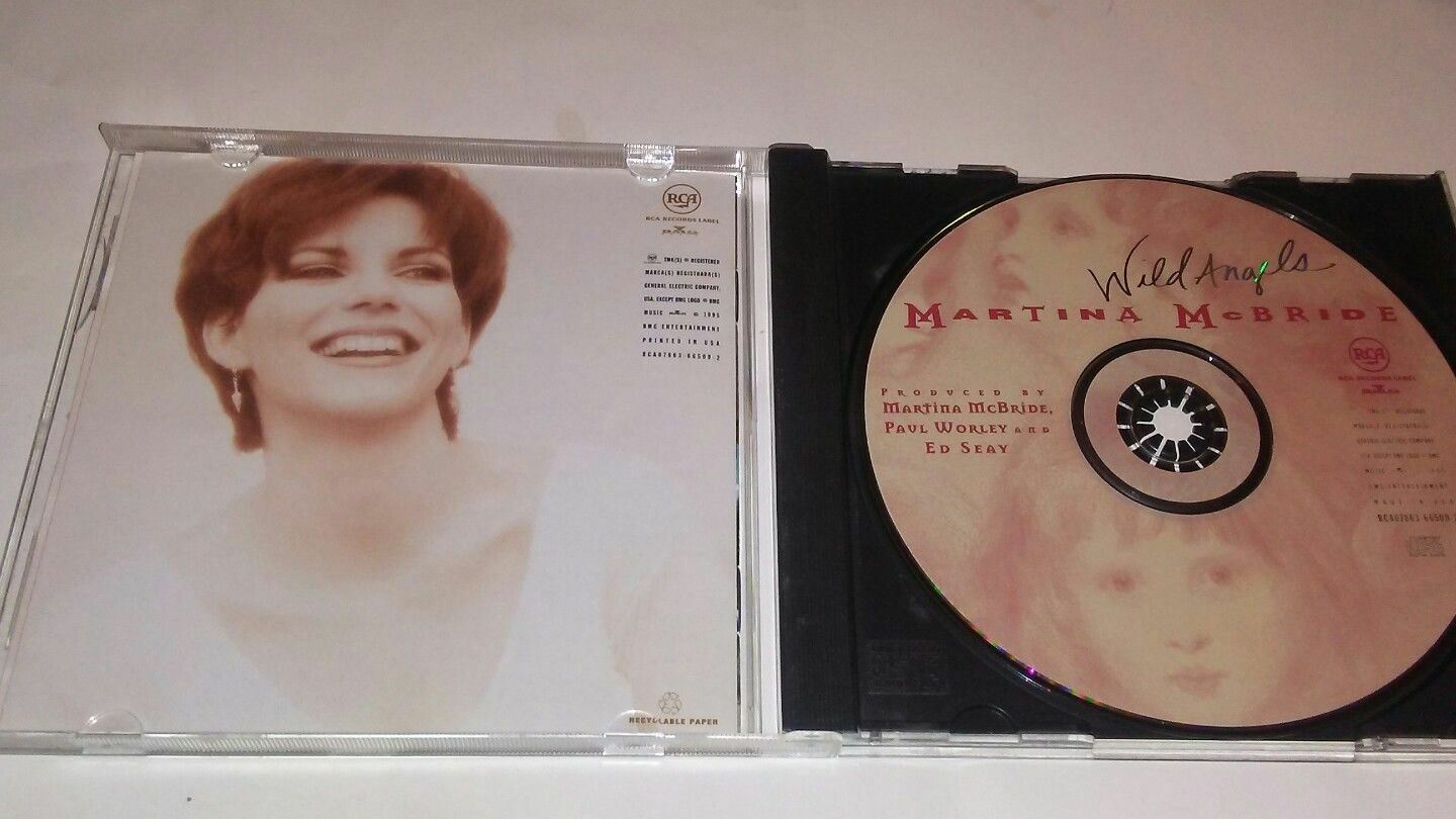 Martina McBride Wild Angels CD 1995 RCA Safe in Arms of Love Cry ...