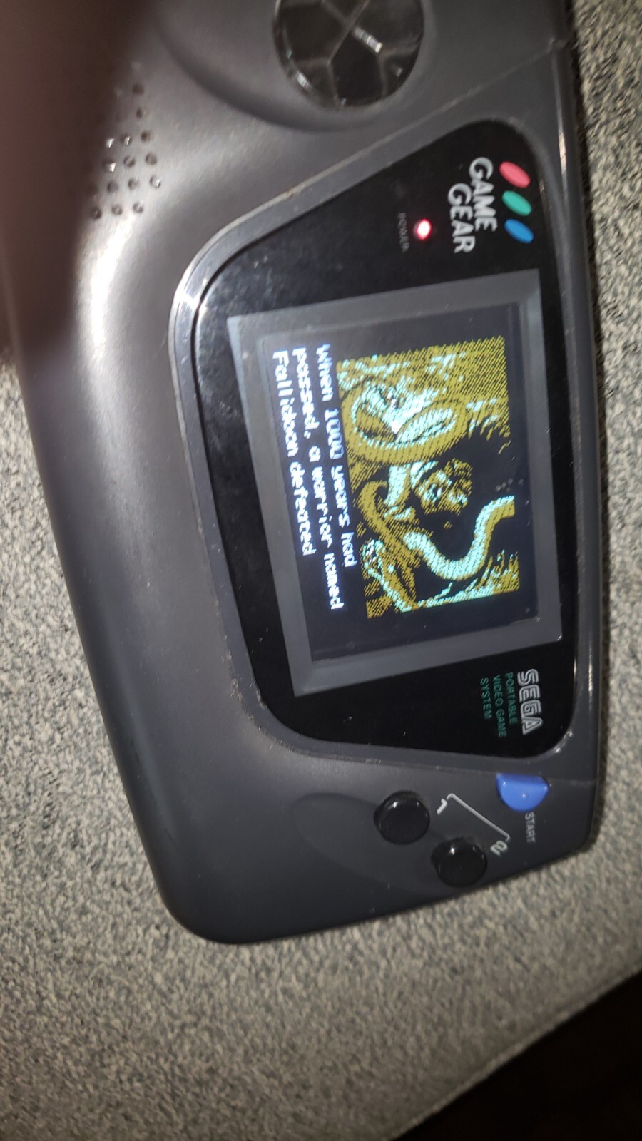 SEGA Game Gear Handheld System - Black Recapped Upgraded Screen ...