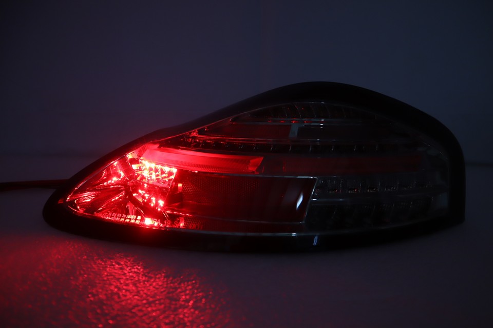 1996-1998, 1999-2004 Porsche 986 Boxster Sequential LED Black Tail Rear ...