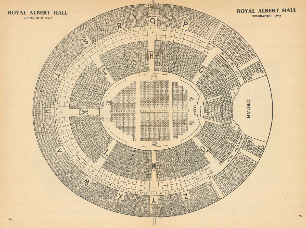 Royal Albert Hall Seating Plan Royal Albert Hall, Vak Grand Tier 26,