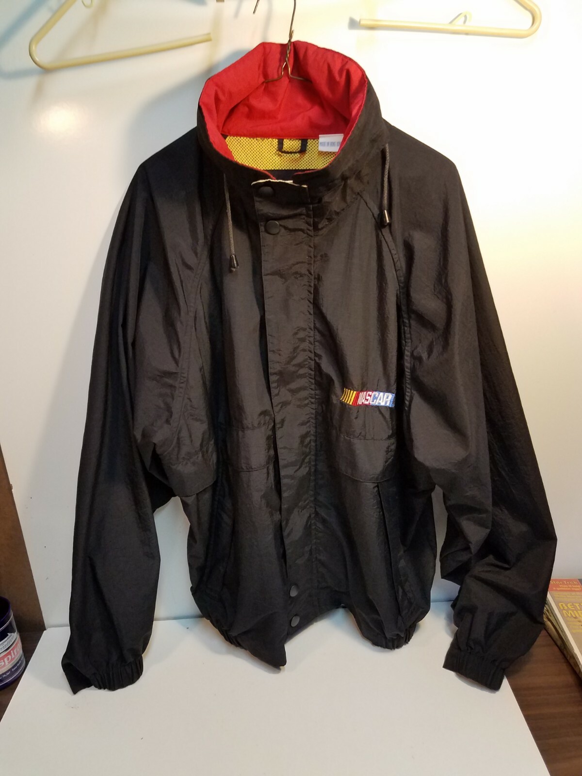Cintas Men's NASCAR Jacket Windbreaker Black ,red ,yellow Long Sleeve ...