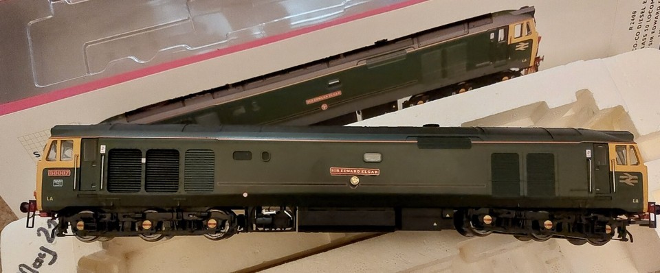 Hornby R2408 Class 50 - 50 007 Sir Edward Elgar - GWR Green | eBay