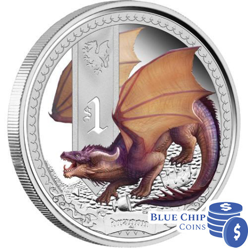 2014 $1 Mythical Creatures Dragon 1oz Silver Proof Coin | eBay