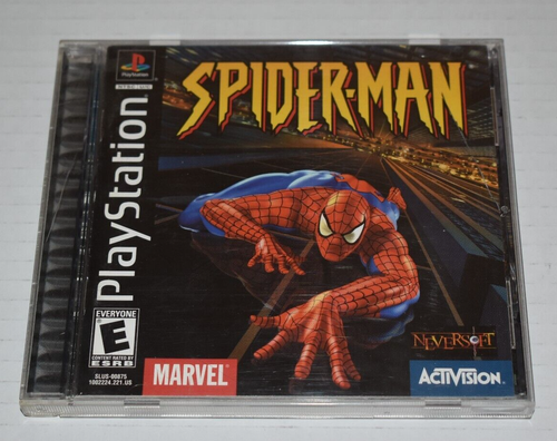 Spider-Man (Sony PlayStation 1, 2000) PS1 PSOne PSX 2 3 CIB Reg. Black ...