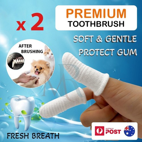 Dog Cat Super Soft Pet Finger Fabric Toothbrush Teeth Brush Care ...