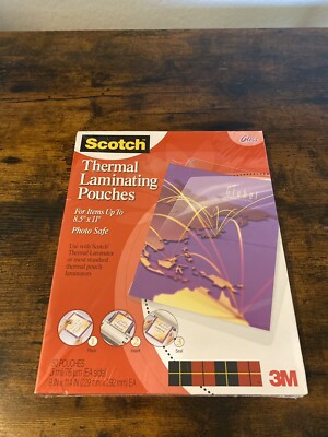 Scotch Letter Size Thermal Laminating Pouches, 3 mil,9”x11.4” Gloss ...