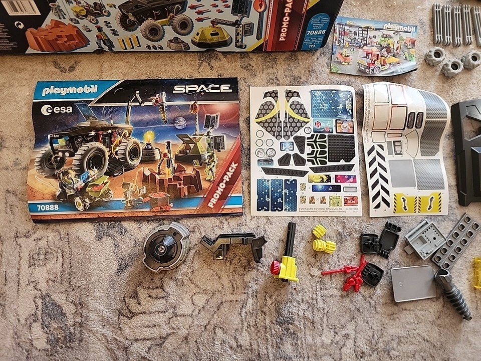 PLAYMOBIL 70888 Space Mars Expedition 173 Pc Toy Playset *NEAR COMPLETE ...