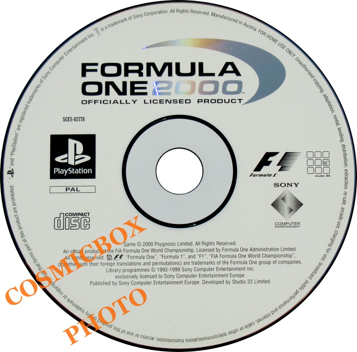 Formula One 2000 Playstation - Prix - Photo - Présentation