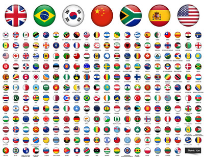 WORLD FLAGS (Choose your FLAG/COUNTRY) Vinyl Decal / Sticker * 5 Sizes ...