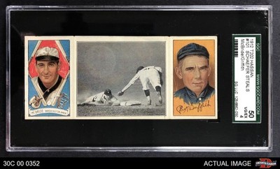 1912 T202 Hassan Clark Griffith Schaefer Steals Second HOF SGC 4 - VG ...