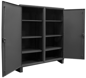 Durham, HDDS247266-6S95, Lockable Double Shift Storage Cabinet, 72"x24 ...