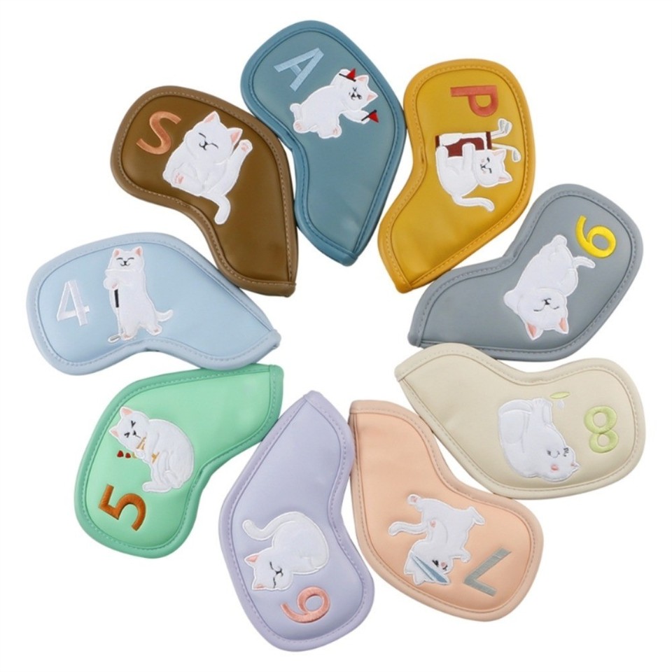Cats Pattern Golf Head Protector Scratchproof Golf Club Covers Golf ...