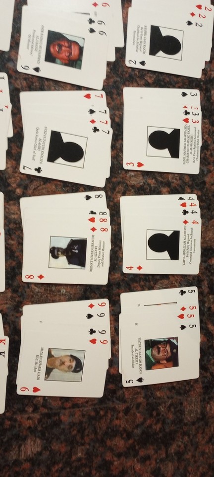 Original Operation Iraqi Freedom Iraq's Most Wanted Playing Cards 2002 ...