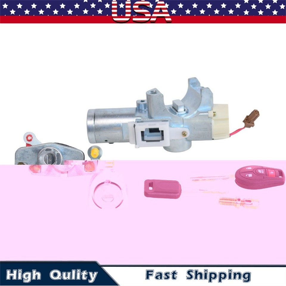 Ignition Lock Cylinder Switch Key Fit for Nissan Versa 2012-2019 D8700 ...