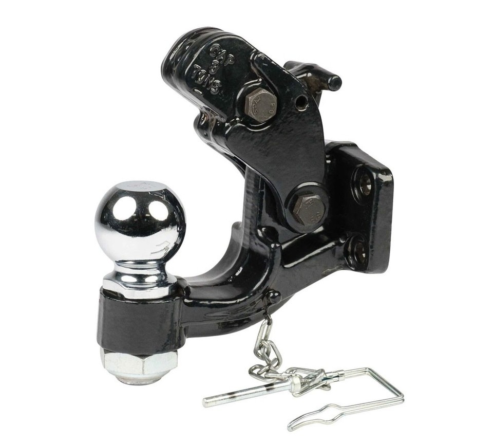 Mounting Pintle Hitch KIT: Mounting Plate With 8 Ton Pintle Hitch 2-5/ ...