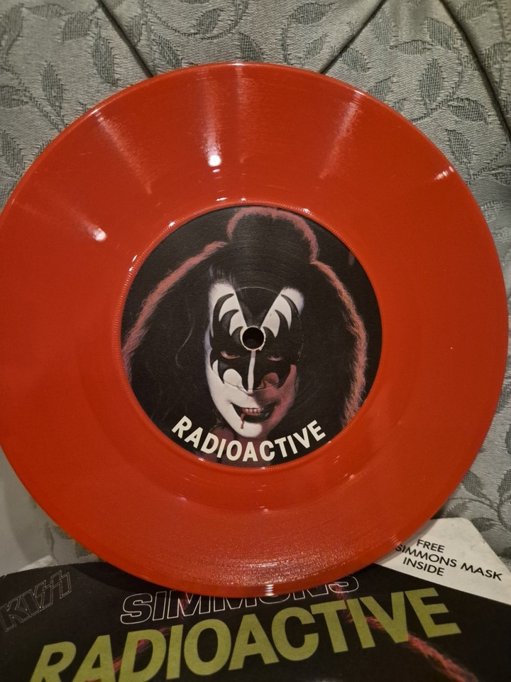 Kiss Gene Simmons Radioactive 7-inch Red Vinyl | eBay UK