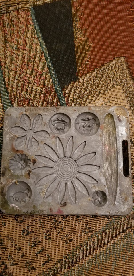 VINTAGE MATTEL THINGMAKER FUN FLOWERS FACES LEAF KIT MOLD Ant 4520-051 ...