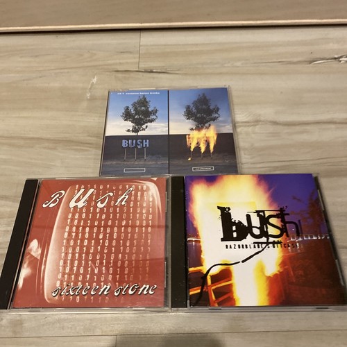 Bush LOT OF 3 IMPORT Swallowed & Razor blade Suitcase & Sixteen Stone ...