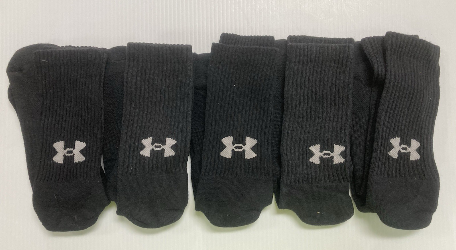Under Armour UA Men's Athletic Crew Socks, Large(men's shoe 9-12), 5 ...