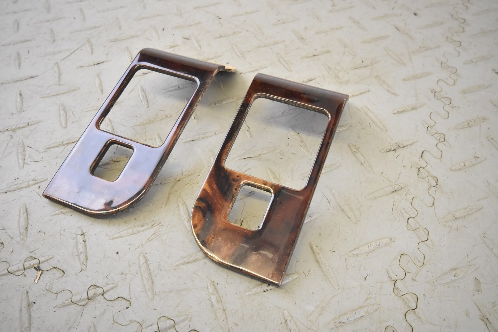 JAGUAR XJ40 XJ6 XJ12 REAR WINDOW SWITCH PACK DARK WOOD WALNUT VENEER ...